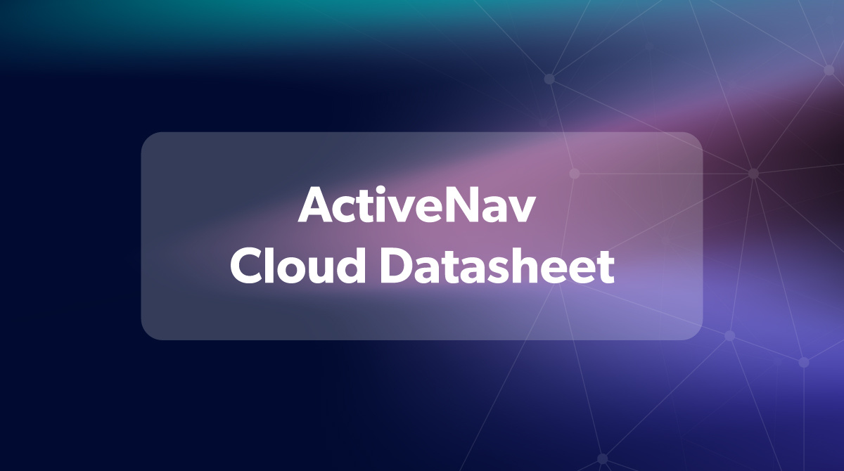 ActiveNav Cloud Datasheet